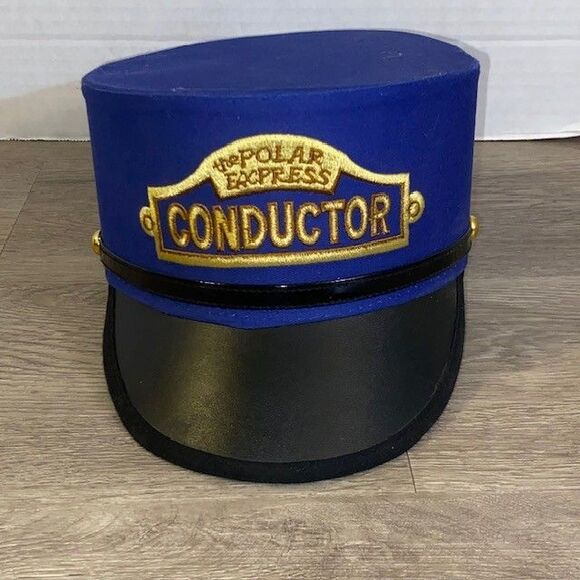 Accessories | The Polar Express Conductor Hat Size Adult Blue Hat Cap ...